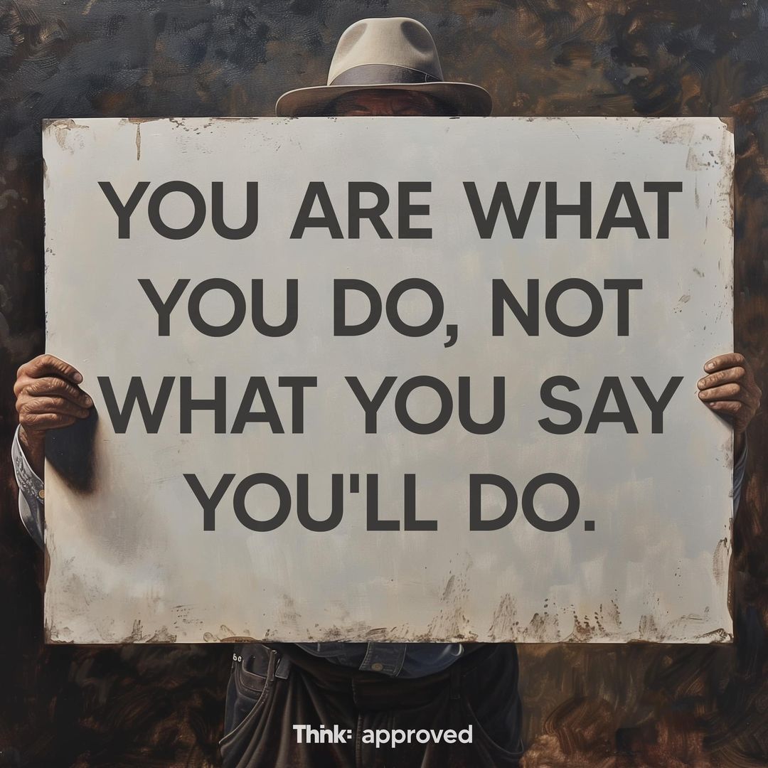 You Are What You Do, Not What You Say You’ll Do – Thnk Collective